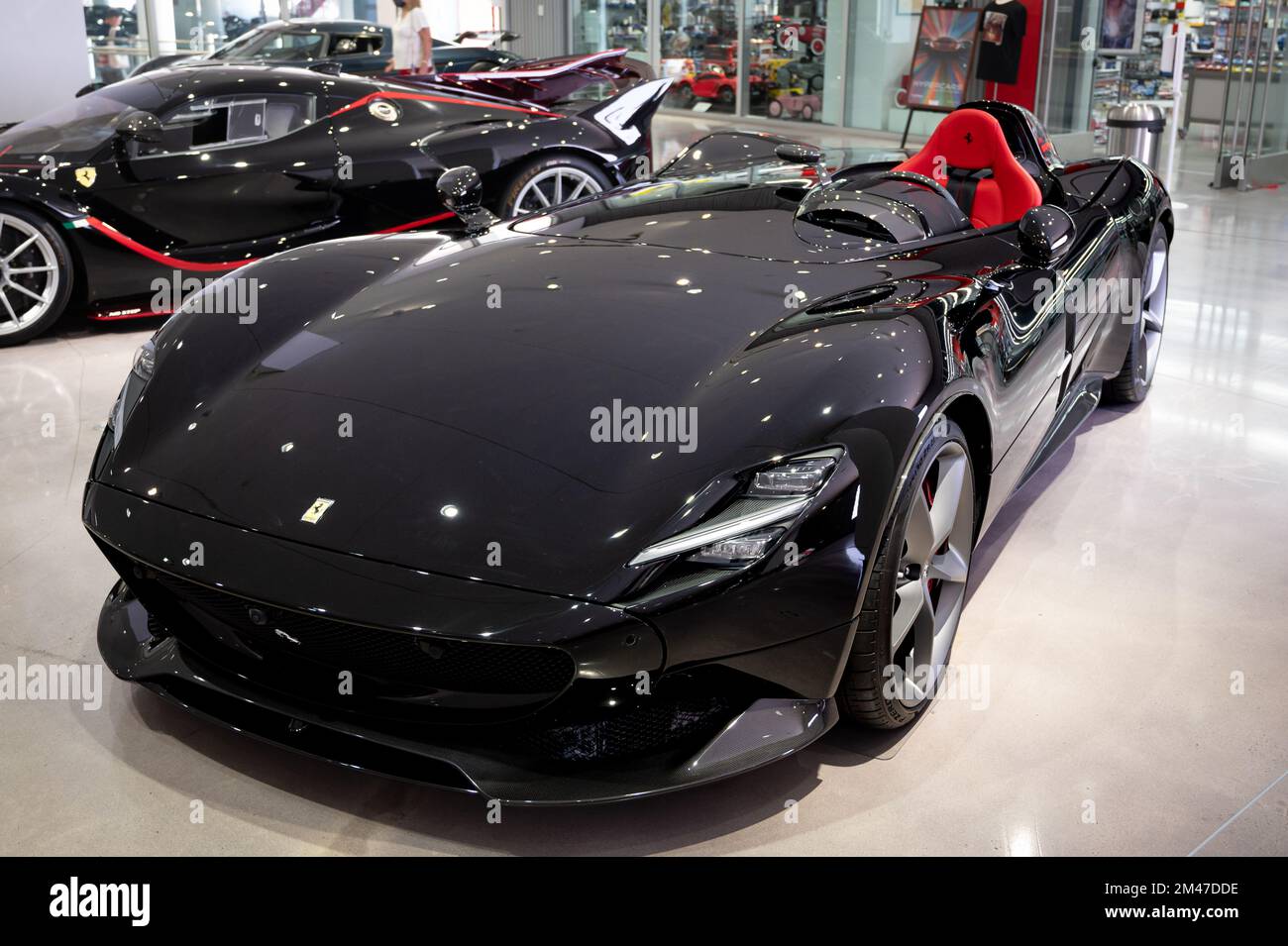 powerful 2020 Ferrari Monza SP1 supercar Stock Photo - Alamy
