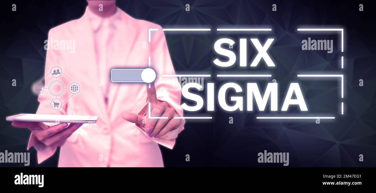Writing displaying text Six Sigma. Business idea management techniques ... Writing displaying text Six Sigma. Business idea management techniques ...