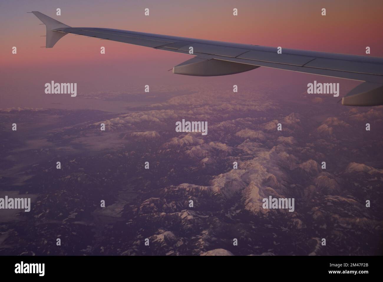 Beautiful flight over mountains in hi-res stock photography and images - Alamy