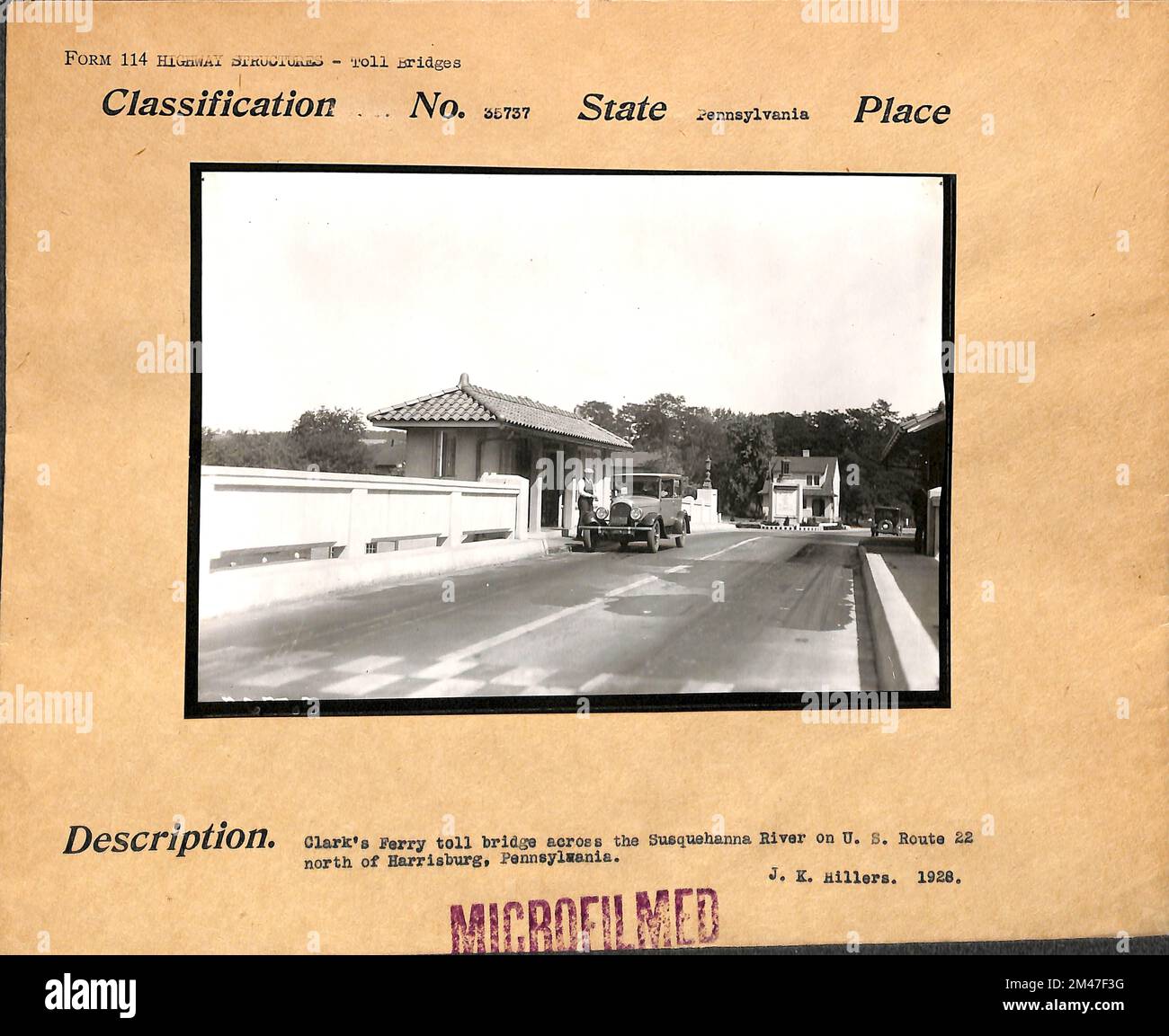 Clark's Ferry toll Bridge across the Susquehanna River on U.S. Route 22 ...