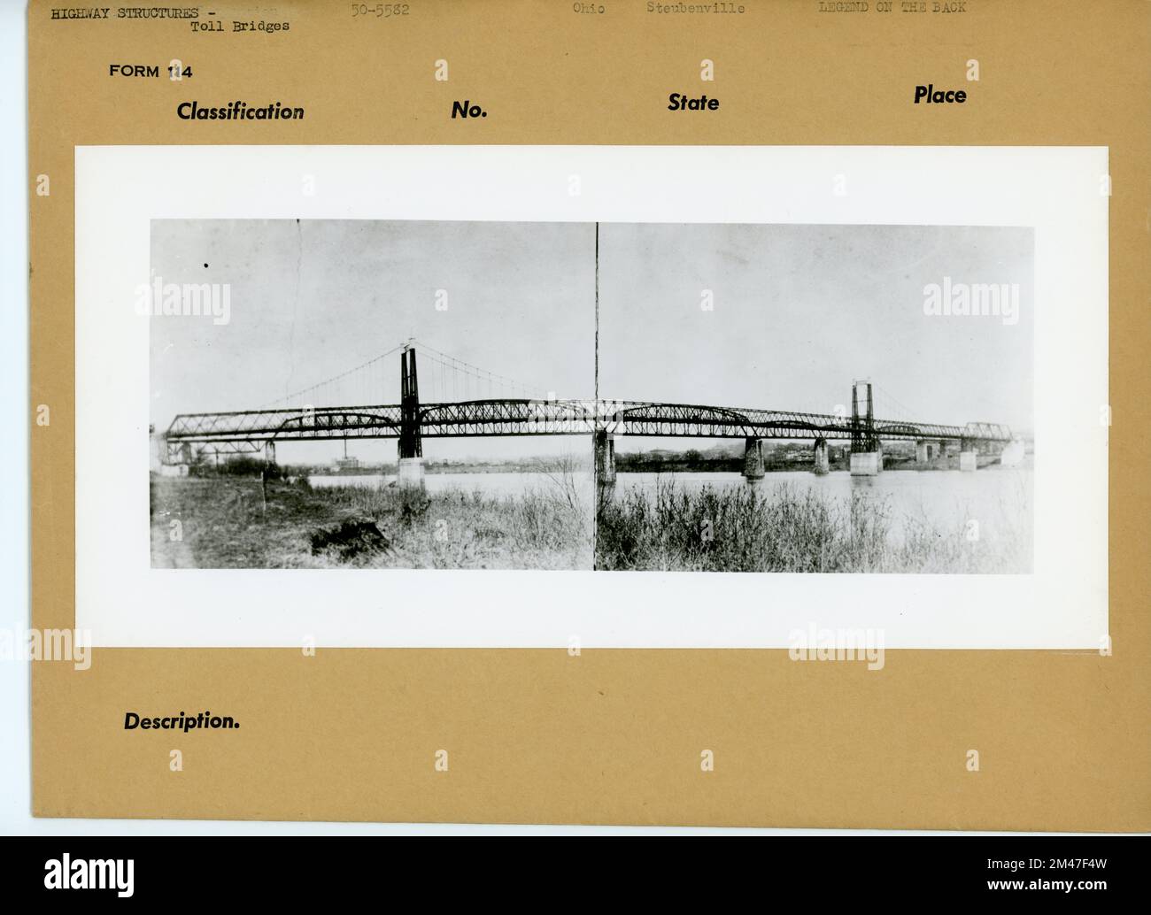 Steubenville Bridge, Steubenville, Ohio. Original caption: Cantilever ...