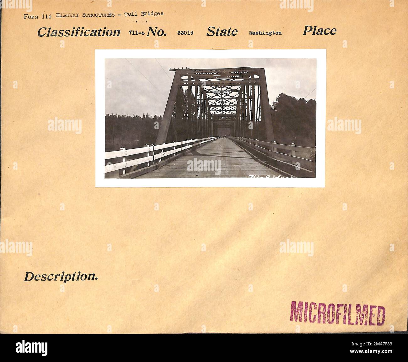 Toll Bridge in Washington. State: Washington Stock Photo - Alamy