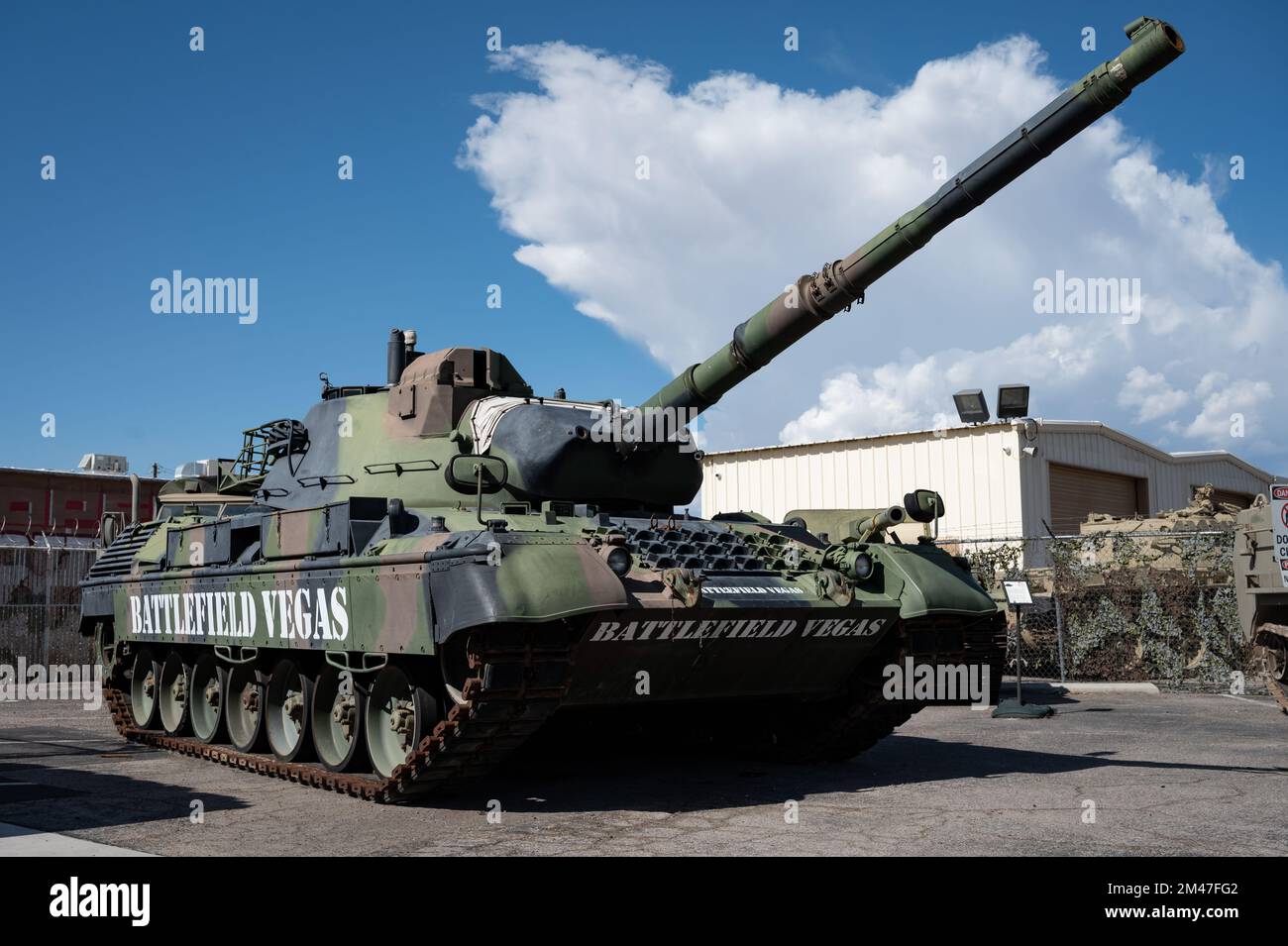 Detail of a United States Krauss-Maffei Leopard 1A5 military tank ...