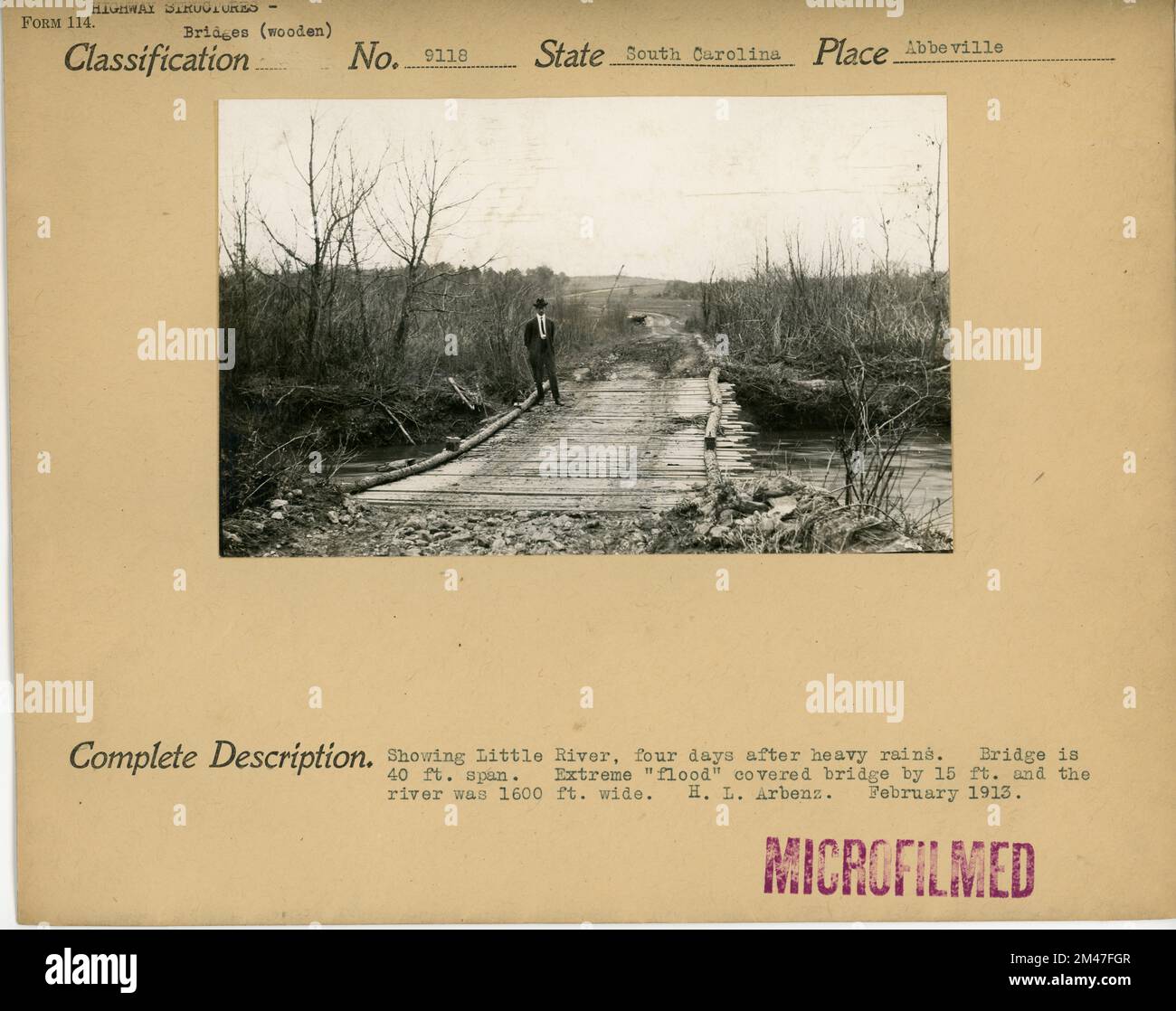 Showing Little River, four days after heavy rains. Original caption ...