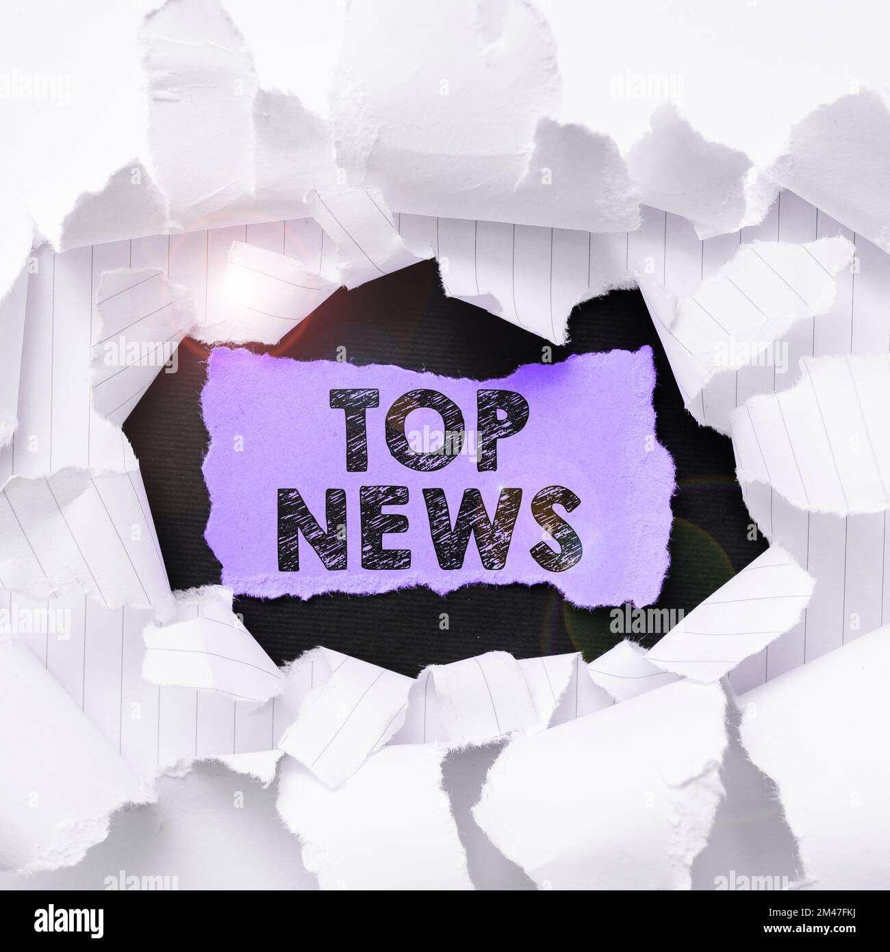 Text sign showing Top News. Conceptual photo information that is being ...