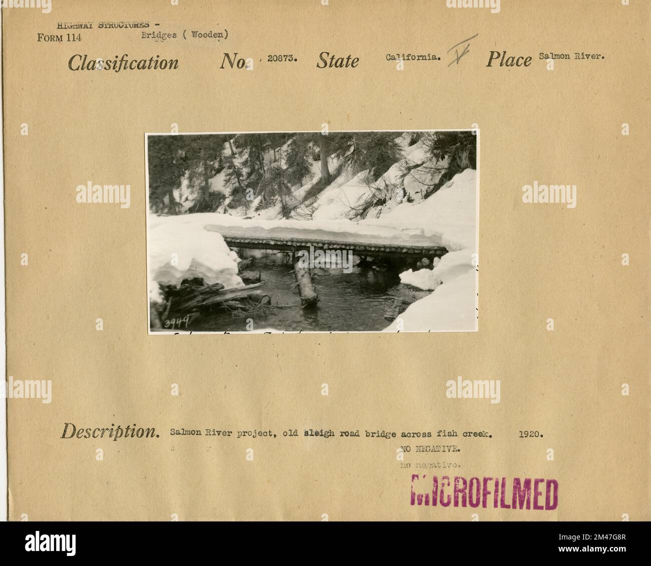 Salmon River Project. Original caption: Salmon River Project, old ...