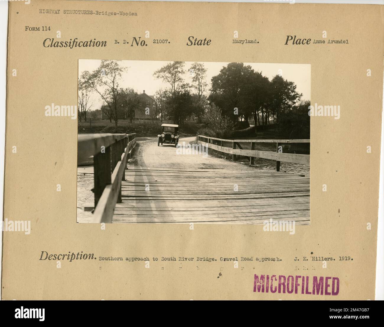 South River Bridge. Original caption: Southern approach to South River ...