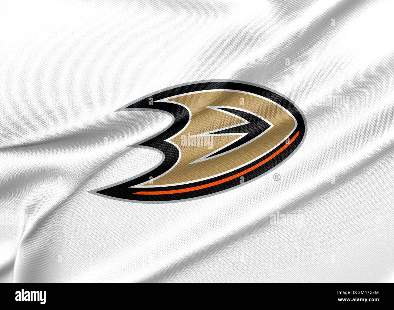 Anaheim Ducks flag. National Hockey League fabric flag Anaheim Ducks ...