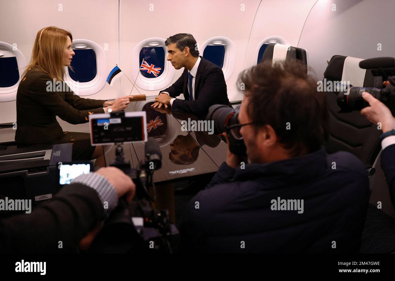 Prime Minister Rishi Sunak attends a bilateral meeting with Estonian ...