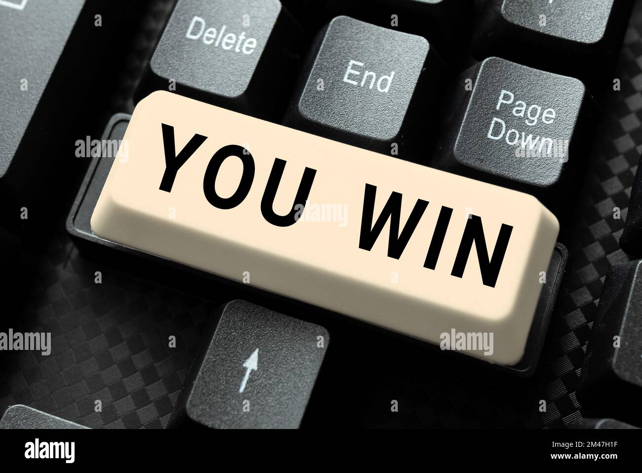 Inspiration showing sign You Win. Concept meaning be first in school ...
