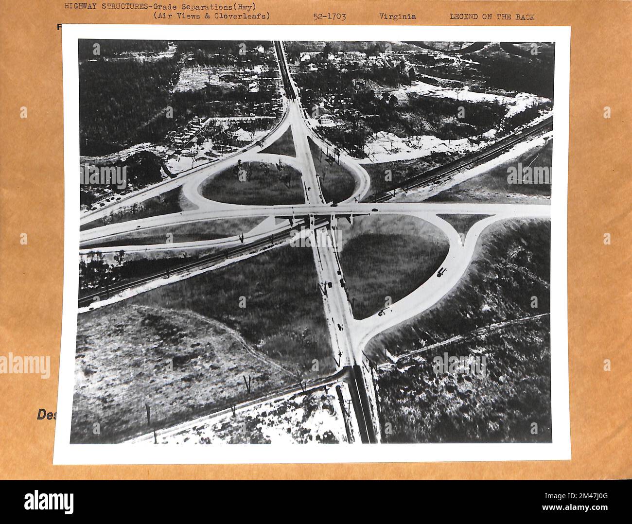Norfolk and Western Railroad. Original caption: Aerial view showing ...