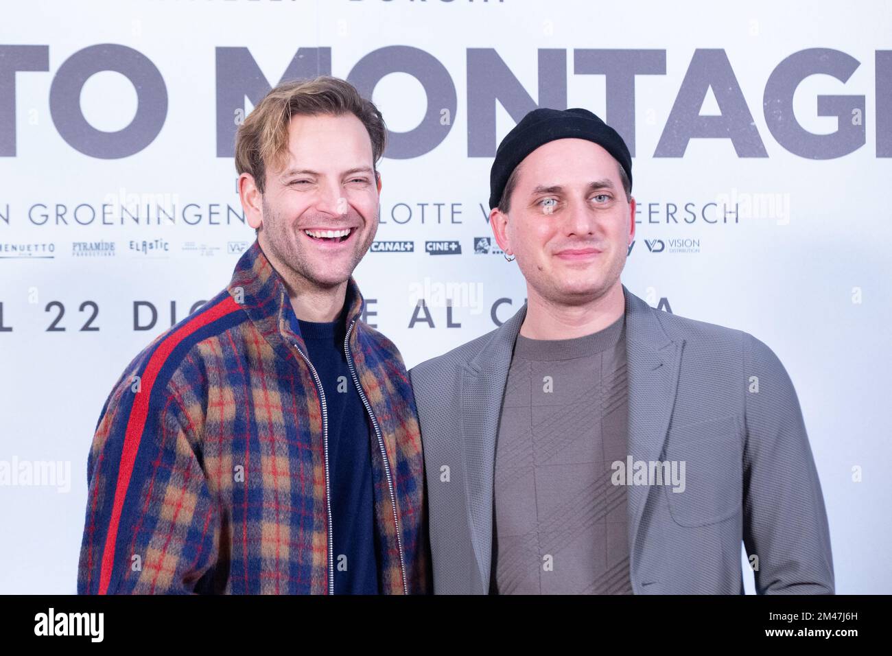 Rome, Italy, 19/12/2022, Alessandro Borghi and Luca Marinelli attend ...