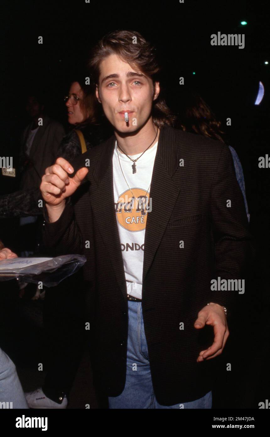 Jason Priestley February 1990 Credit: Ralph Dominguez/MediaPunch Stock Photo - Alamy