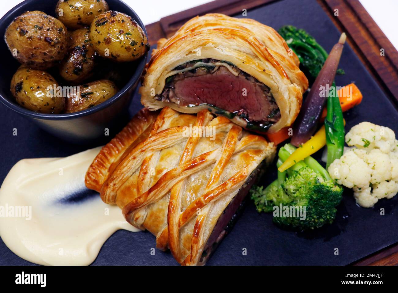 traditional beef wellington recipe with puff pastry, similar to french ...