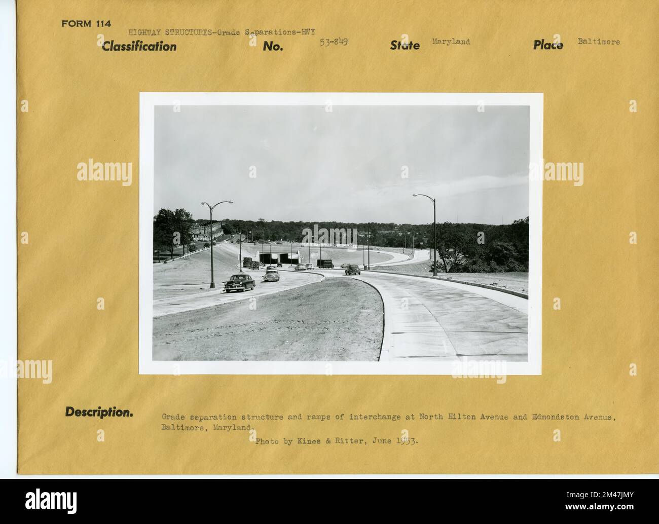 Baltimore Grade separation structure and ramps. Original caption: Grade ...