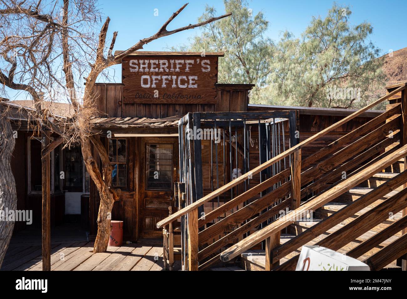 Old Calico Ghost Town Sheriff's Office, Wild West Wooden Buildings ...