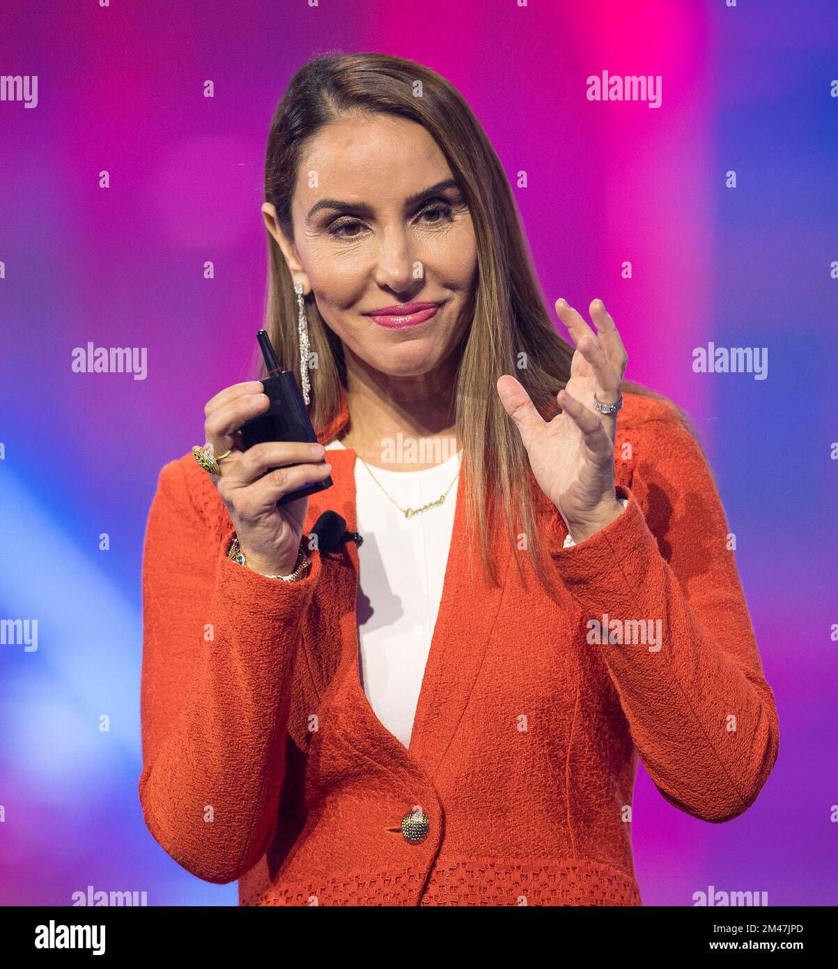 Phoenix, Arizona, USA. 18th Dec, 2022. LEILA CENTNER speaks at Turning ...