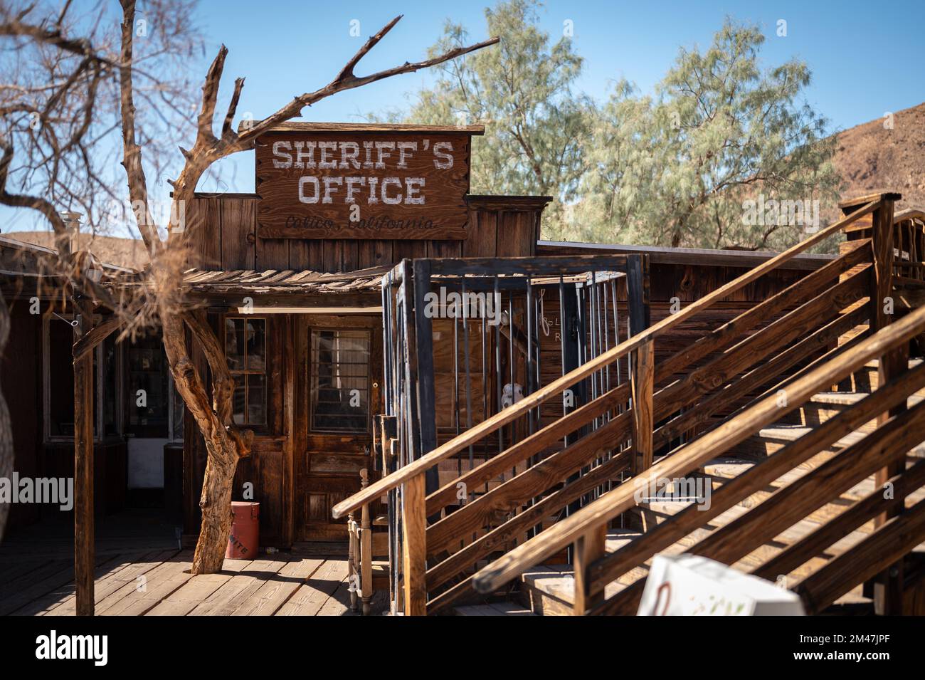 Old Calico Ghost Town Sheriff's Office, Wild West Wooden Buildings ...