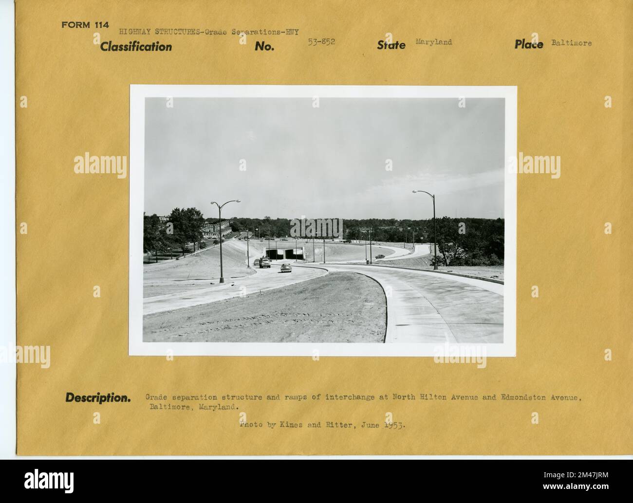 Baltimore Grade separation structure and ramps. Original caption: Grade ...