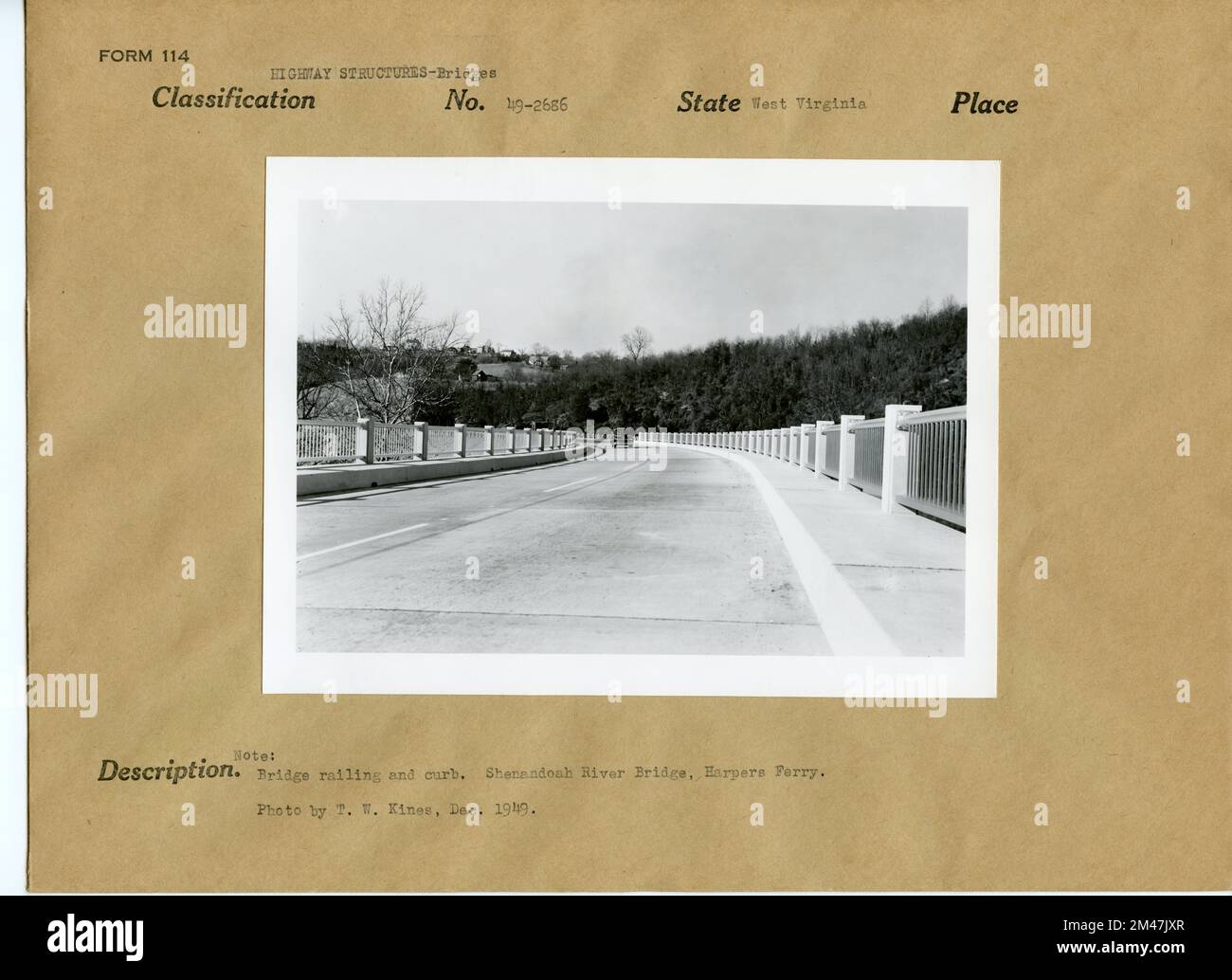 Shenandoah River Bridge on U.S. Route 341. Original caption: Bridge ...