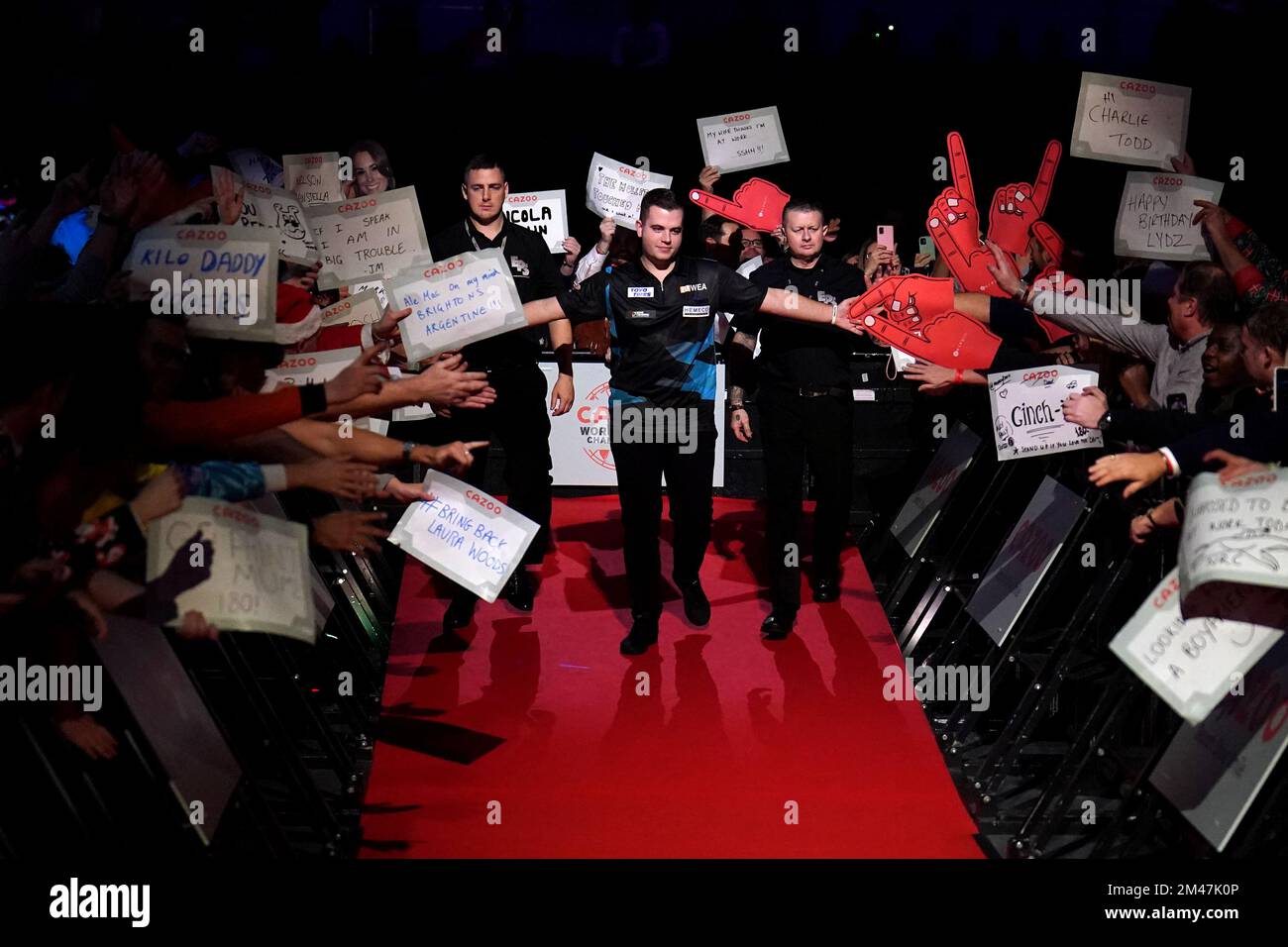 Netherlands' Niels Zonneveld walks out before playing Wales' Lewy ...