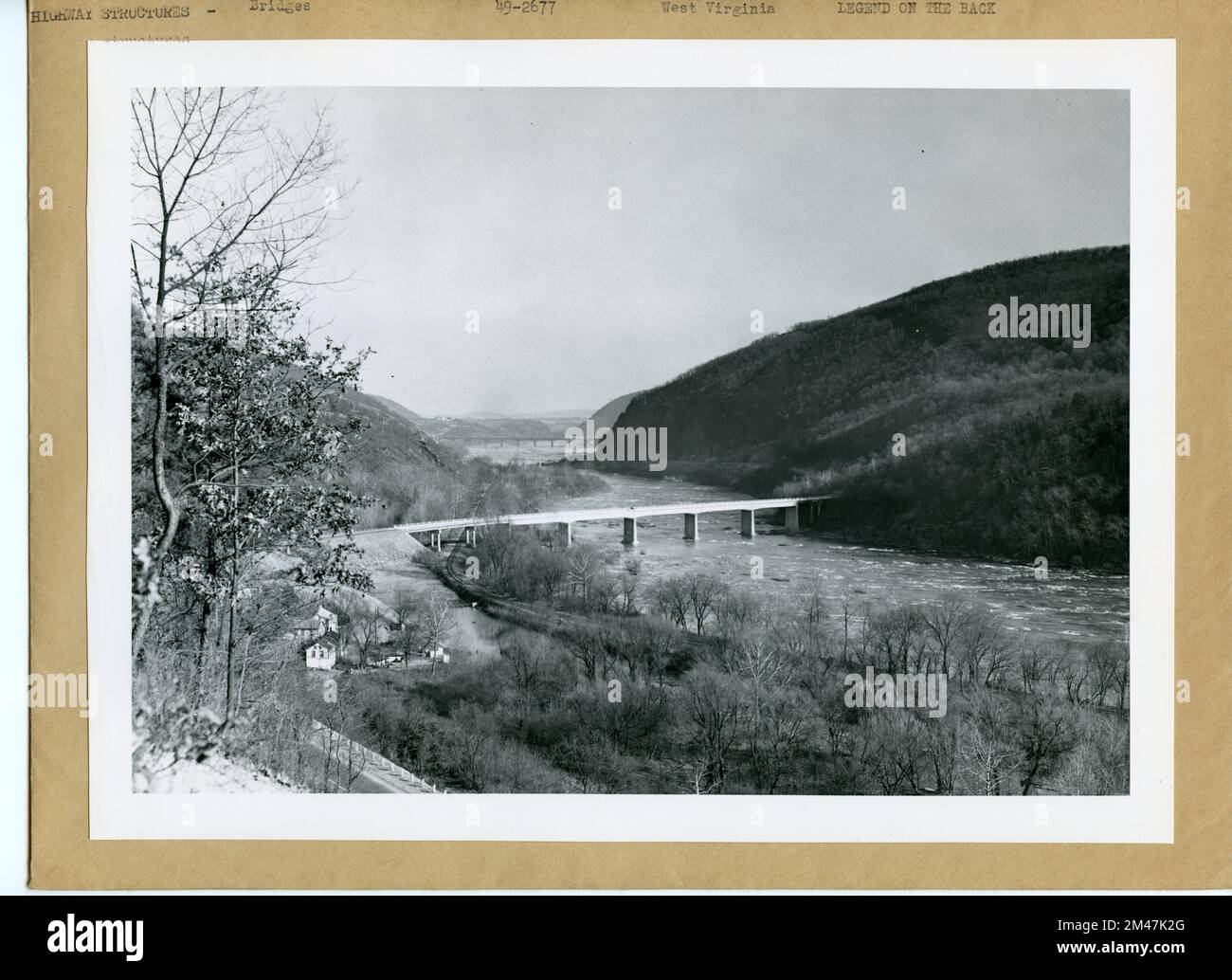 Shenandoah River Bridge on U.S. Route 340. Original caption: View of ...