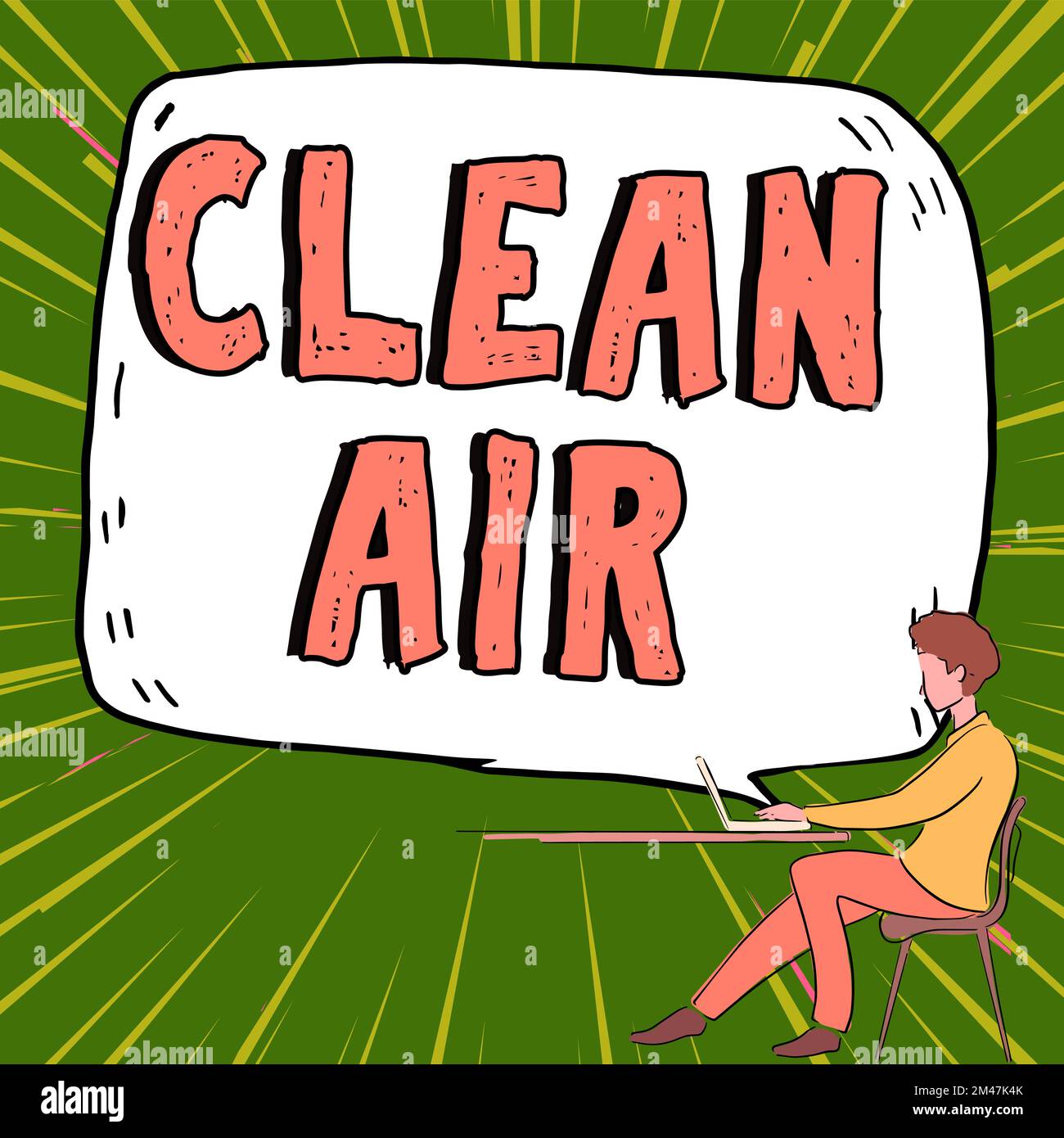 Conceptual caption Clean Air. Business idea air that has no harmful ...
