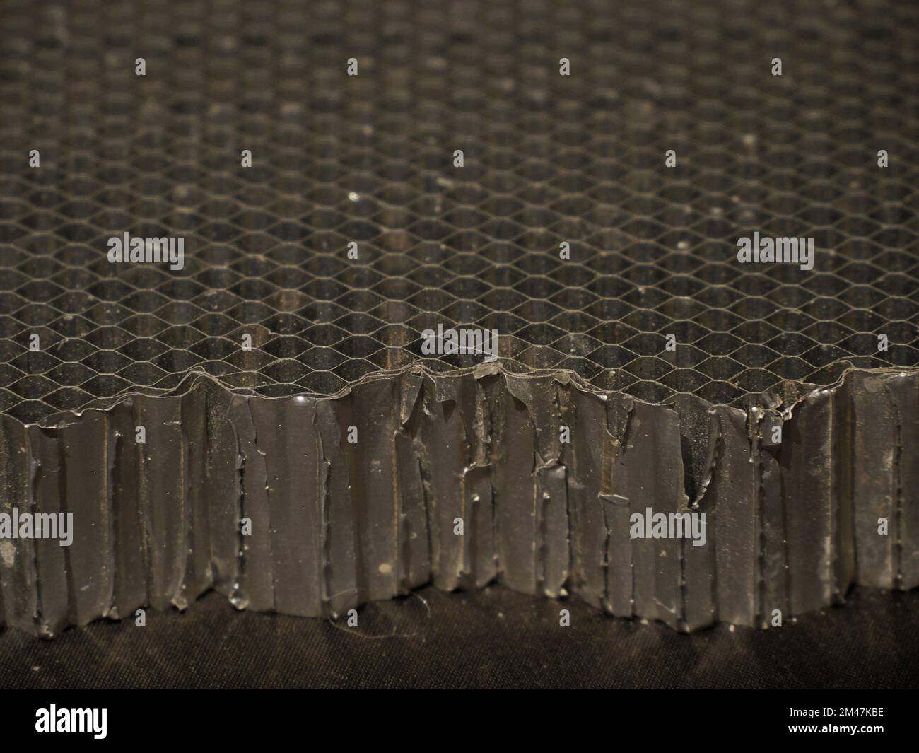 space satellite honeycomb bee hive metal detail Stock Photo - Alamy