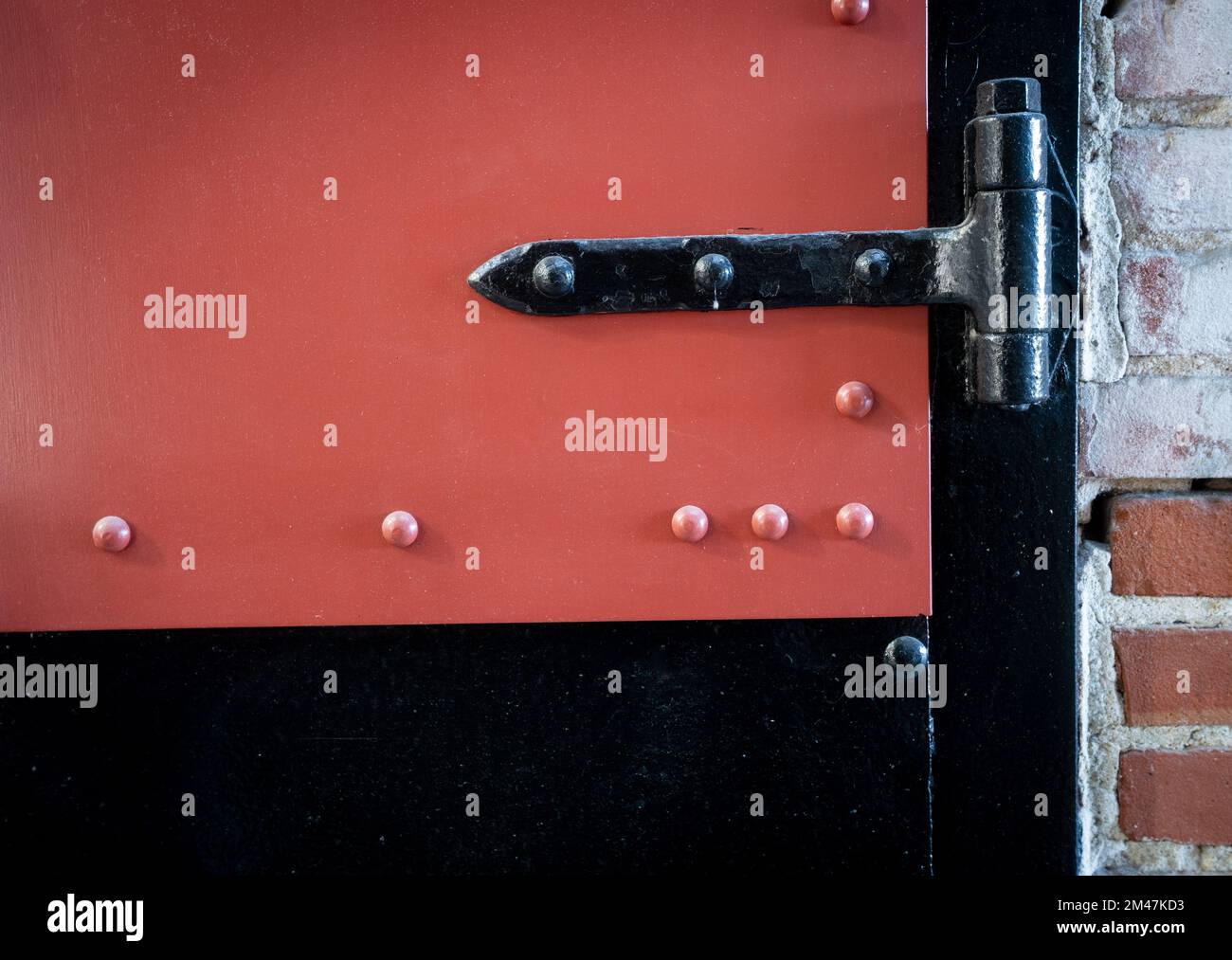 Industrial Boiler door background Stock Photo - Alamy