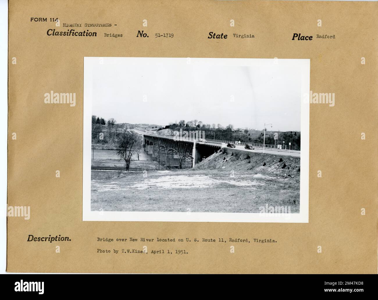 Bridge over New River, Radford, VA. Original caption: Bridge over New ...