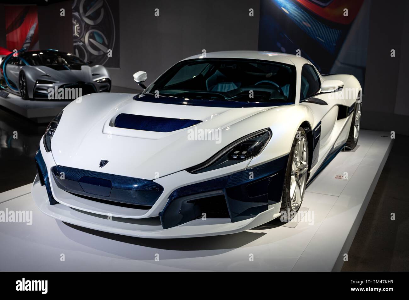 Detail of the exclusive supercar 2018 Rimac Refrigerator Concept Stock ...