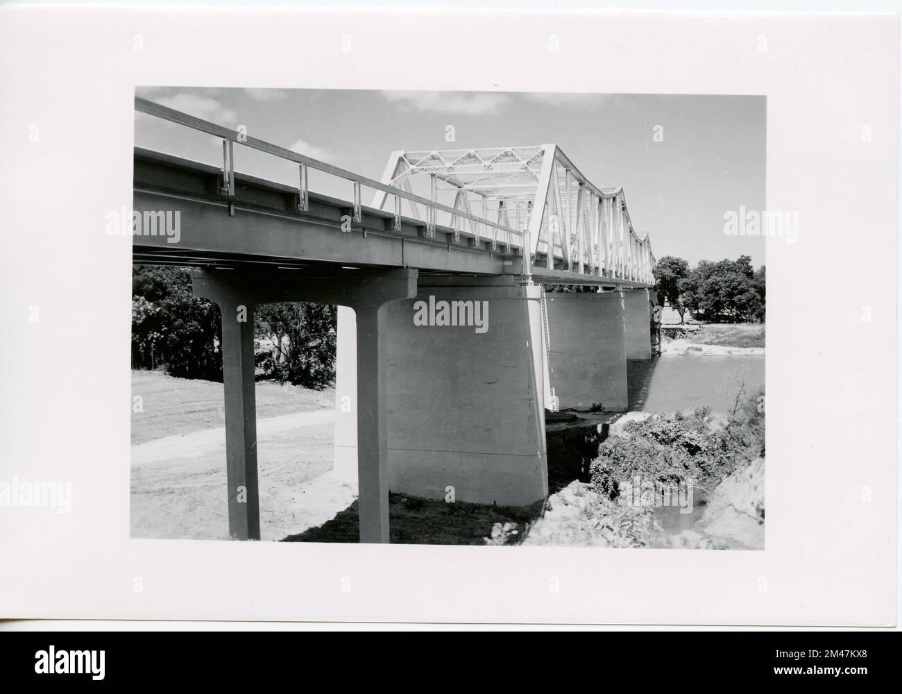 Brazos River Bridge. Original caption: U.S. Highway 67, Brazos River ...