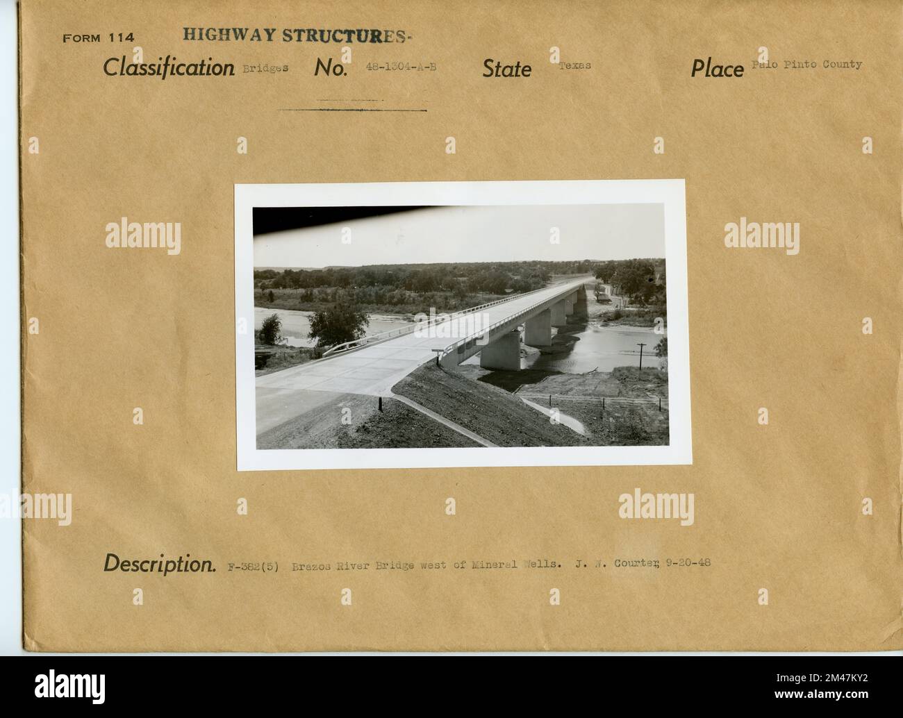 Brazos River Bridge. Original caption: F-382 (5) Brazos River Bridge ...