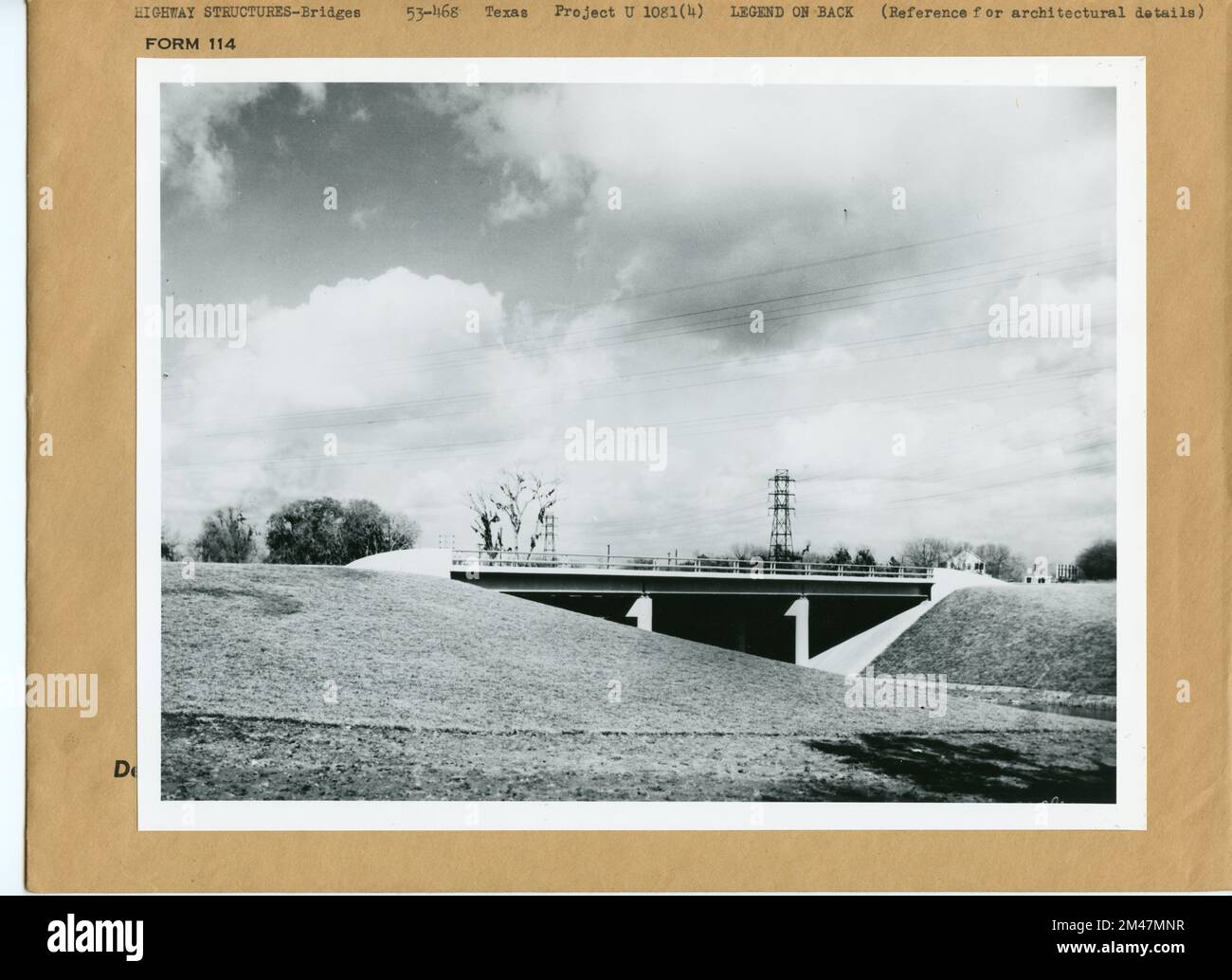 Plum Creek Bridge. Original caption: Project U 1081(4). View of ...