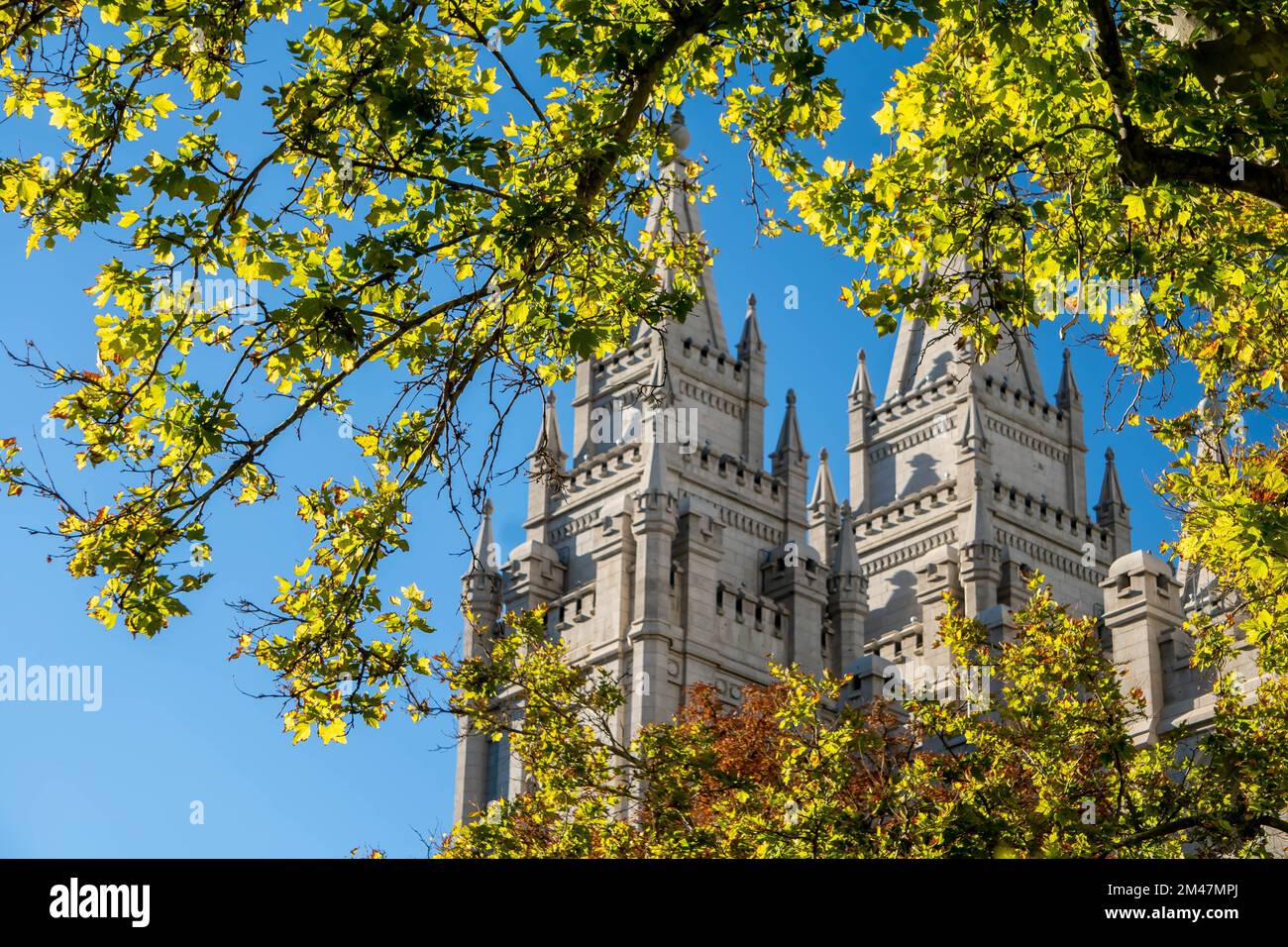 Temple square in Salt Lake City Stock Photo - Alamy