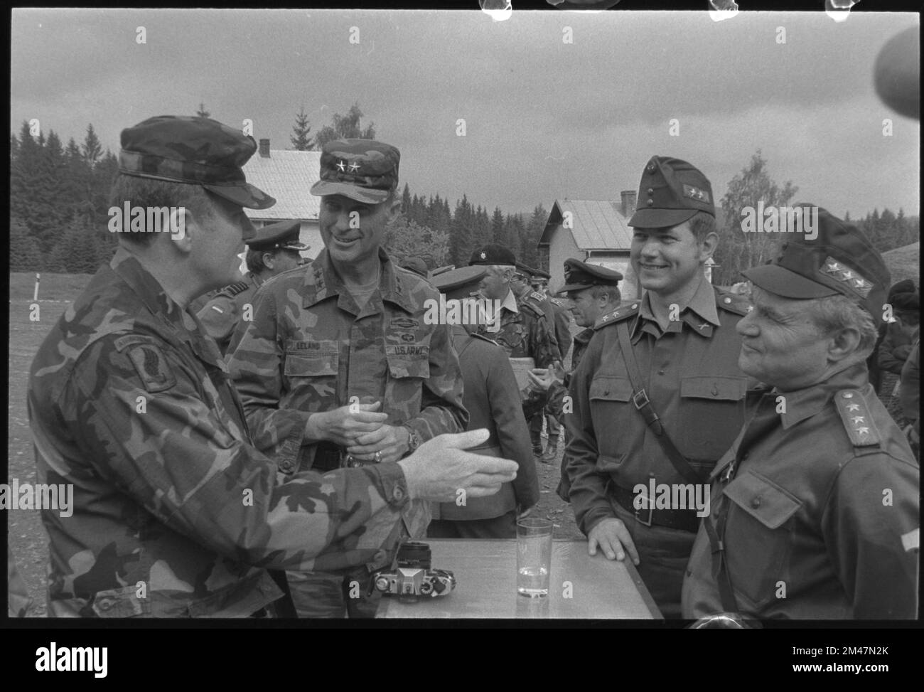 ***JUNE 1988 FILE PHOTO*** On 9 June, a bilateral tactical exercise of ...