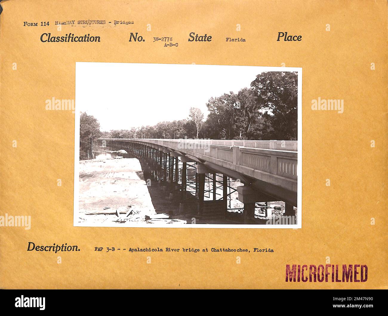 FAP 3-B - Apalachicola River bridge at Chattahoochee, Florida. State ...
