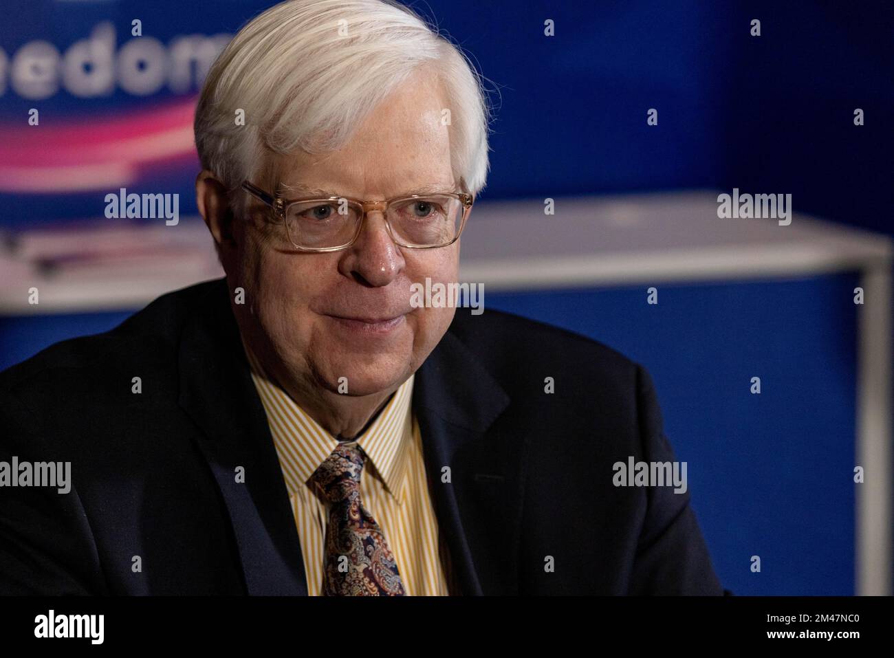 Phoenix, USA. 18th Dec, 2022. Dennis Prager, conservative author, signs ...