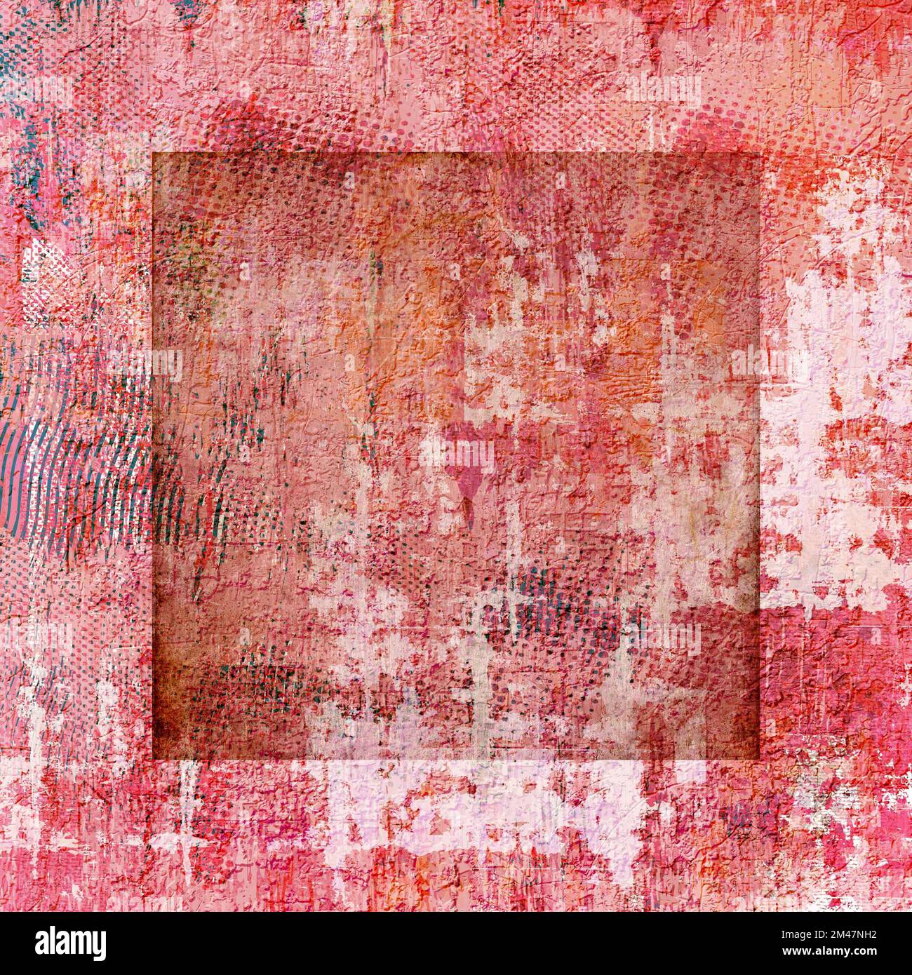 A pink grunge frame - great for a background Stock Photo - Alamy