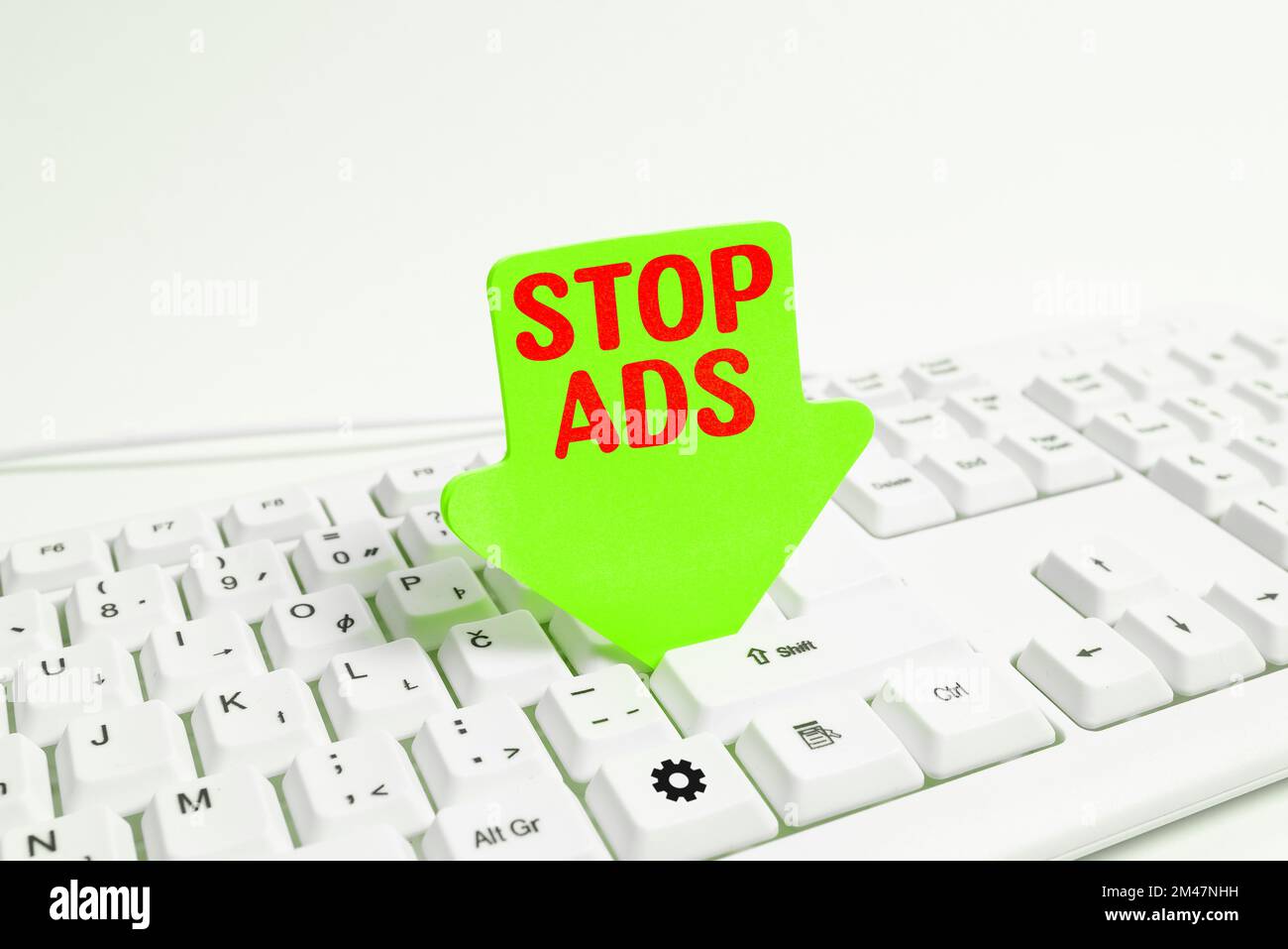 Inspiration showing sign Stop Ads. Business overview program that will ...