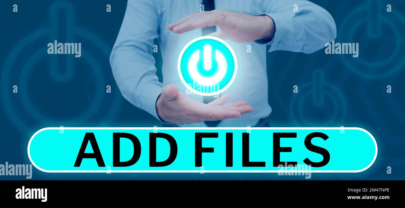 Writing Displaying Text Add Files Internet Concept To Put More