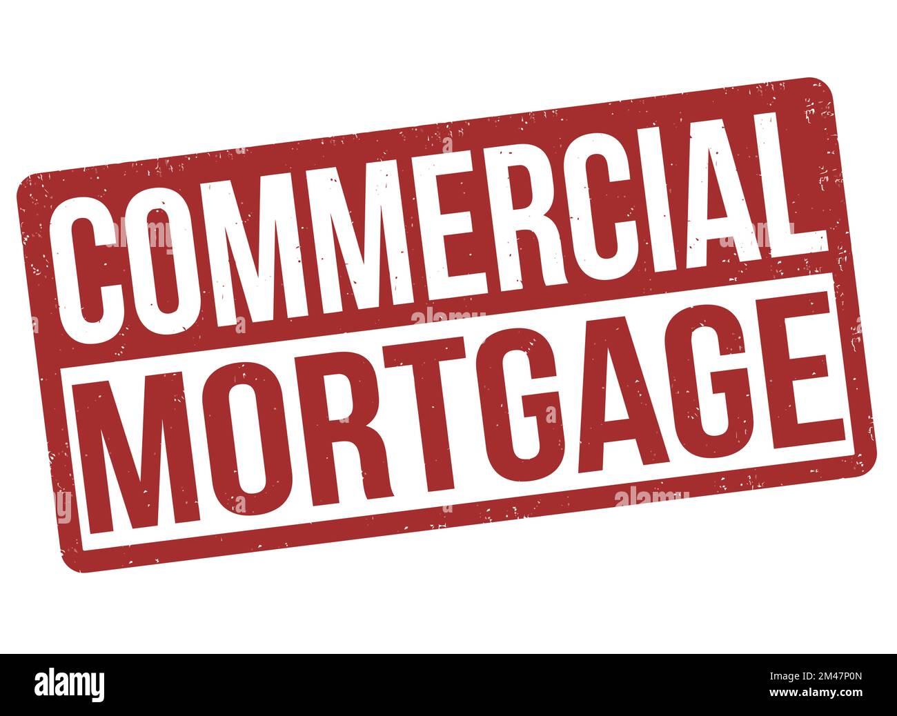Commercial mortgage grunge rubber stamp on white background, vector ...