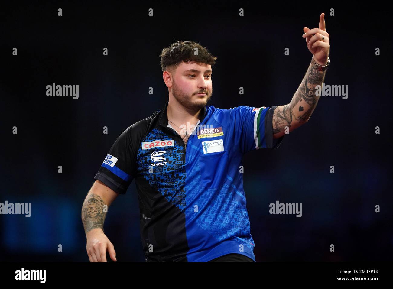 Wales' Lewy Williams in action against Netherlands' Niels Zonneveld ...