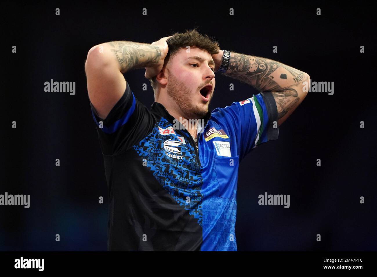 Wales' Lewy Williams in action against Netherlands' Niels Zonneveld ...