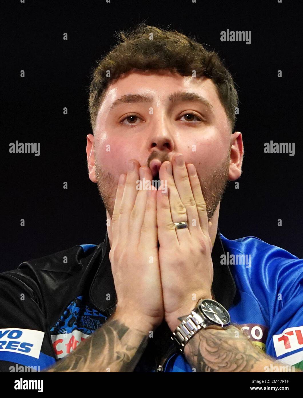 Wales' Lewy Williams in action against Netherlands' Niels Zonneveld ...