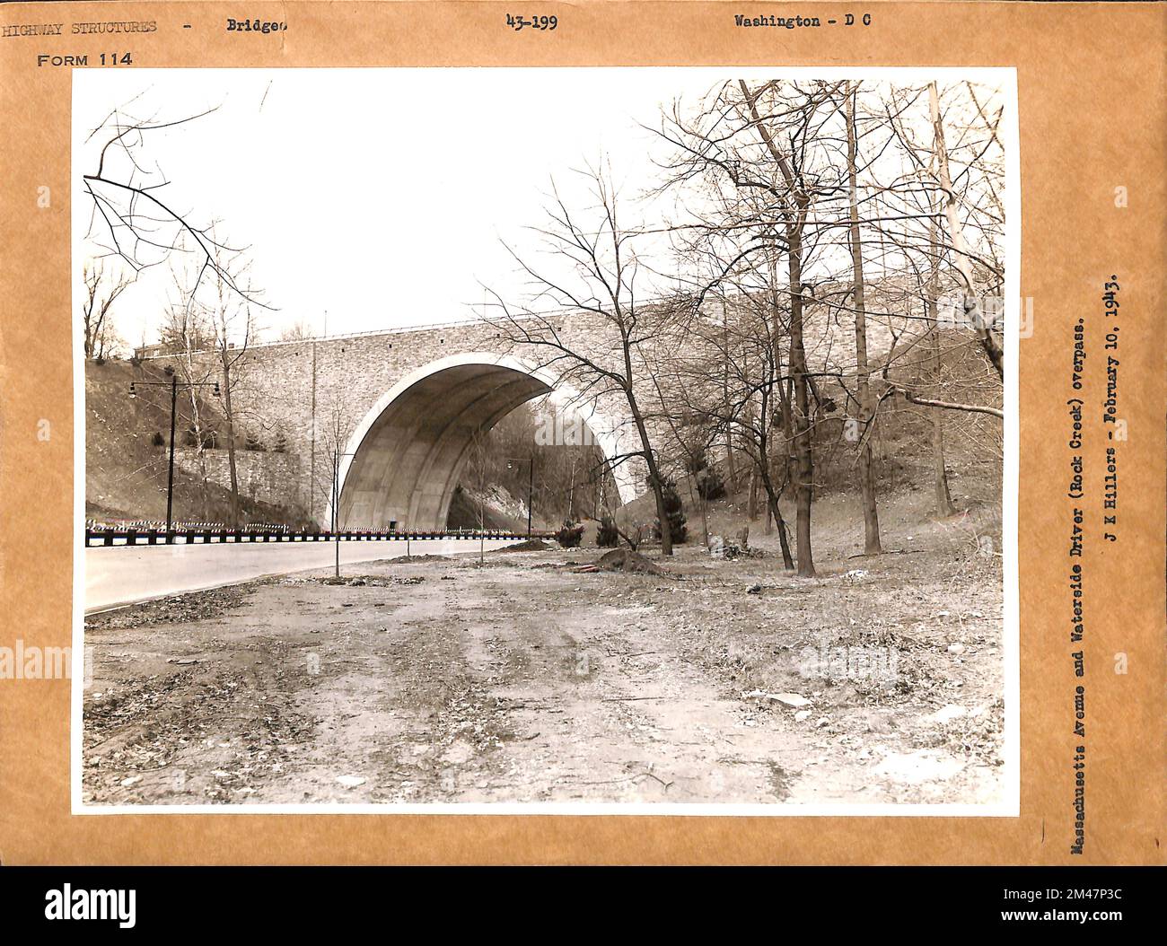 Massachusetts avenue and Waterside Drive (Rock Creek) overpass ...