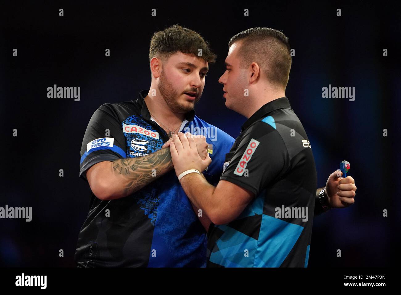 Wales' Lewy Williams reacts after beating Netherlands' Niels Zonneveld ...