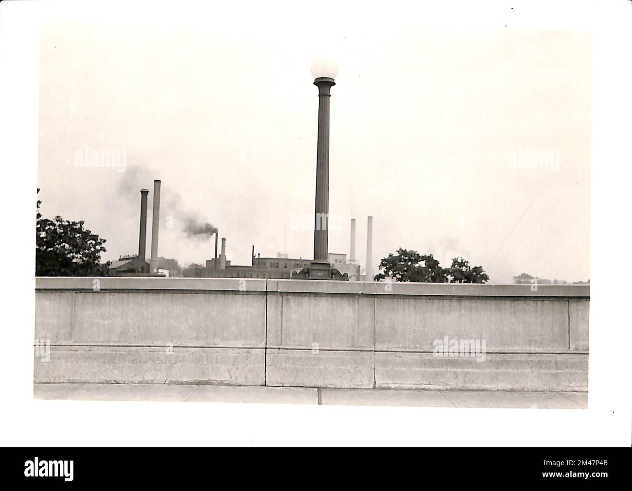 Lighting fixtures on the Francis Scott Key Bridge in Washington, DC ...