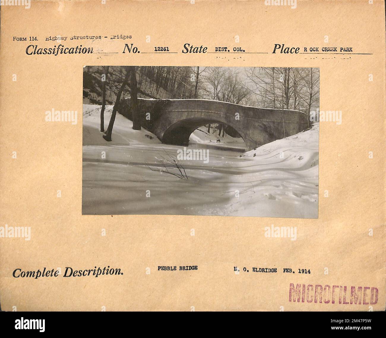 Pebble Bridge. Original caption: Pebble Bridge. M. O. Eldridge February ...