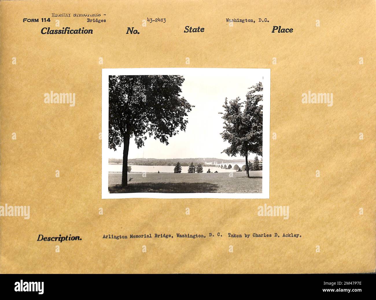 Arlington memorial Bridge, Washington, DC. Original caption: Arlington ...